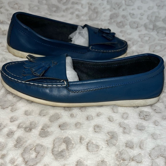 Talbots | Shoes | Vintage Talbots Genuine Navy Blue Leather Mens Tassel ...